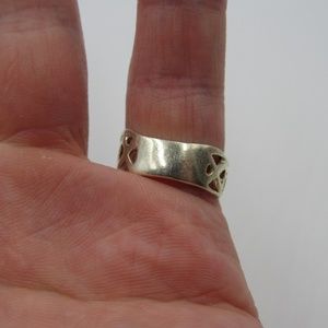 Jewelry | Vintage Size 625 Sterling Unique Symbol Band Ring | Poshmark